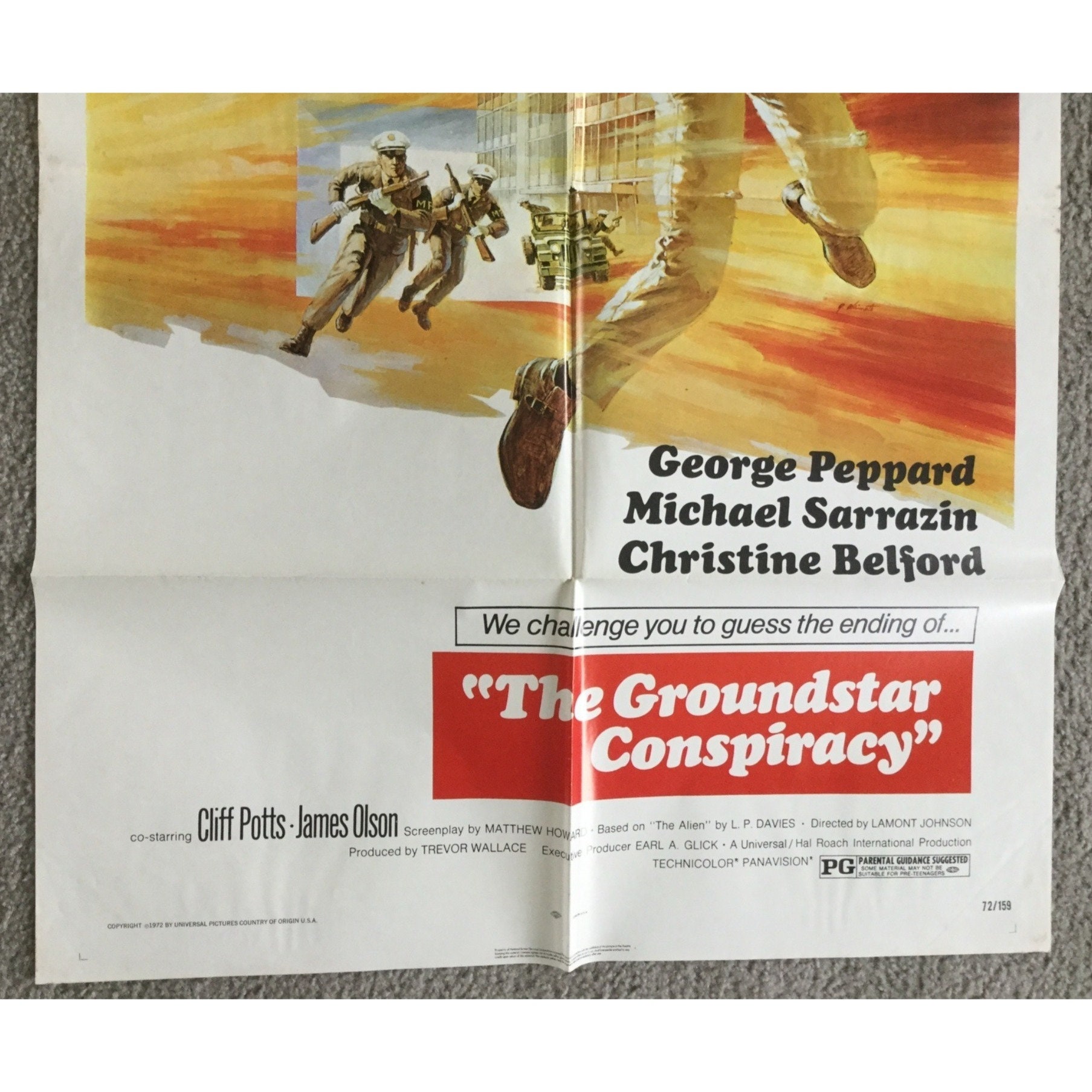 Original Canada Movie Lobby Poster the Groundstar Conspiracy 1972 ...