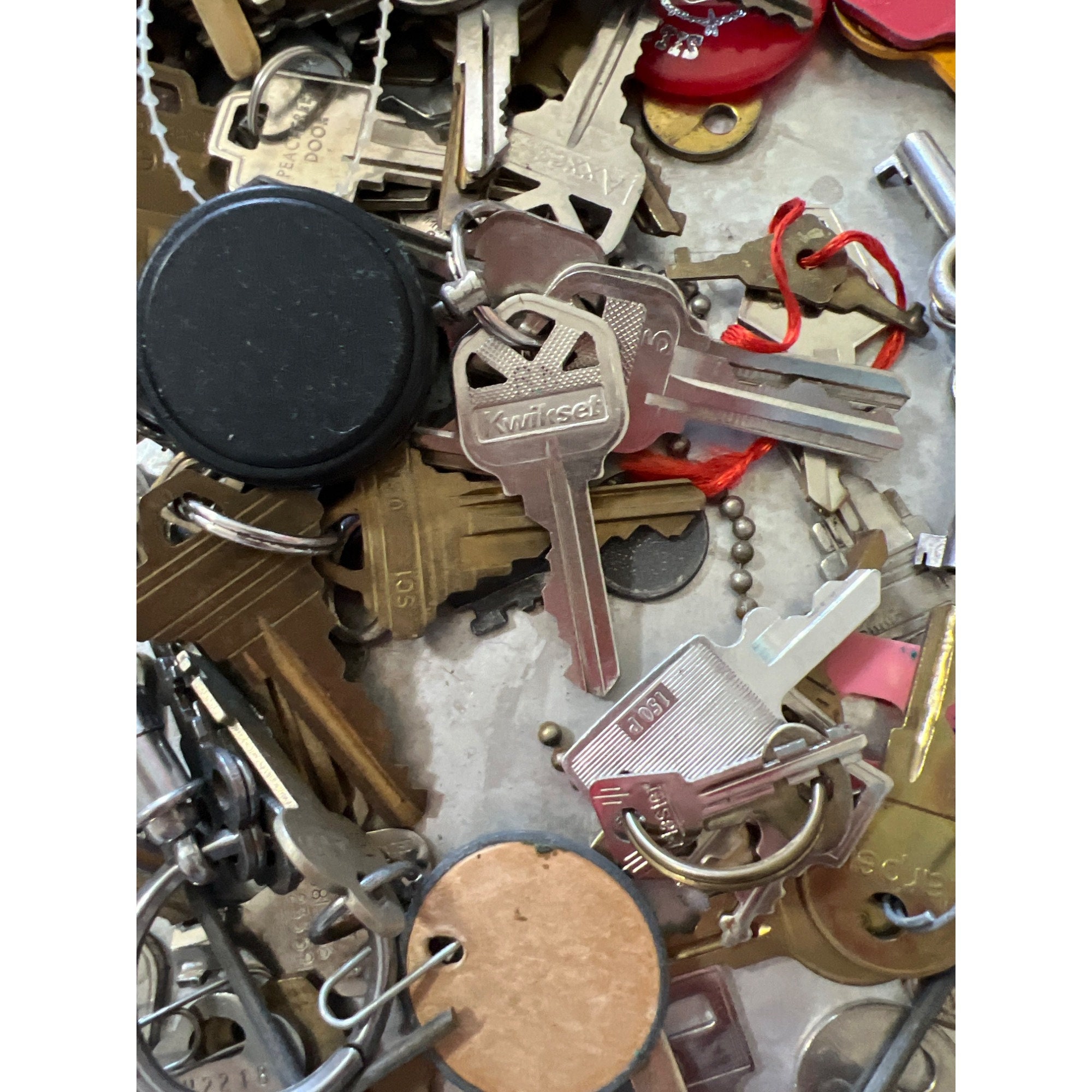 Large LOT Old Keys Brass Metal Skeleton Master National Corbin USPS ...