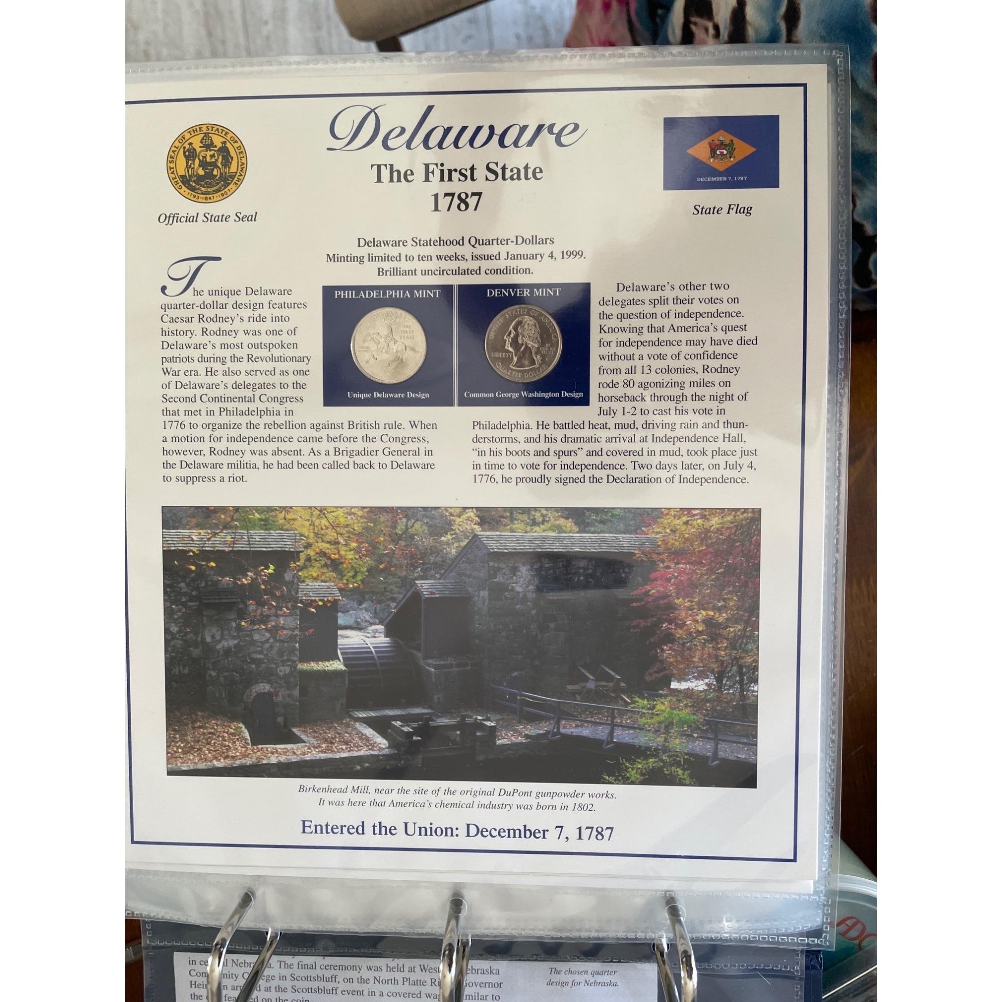 Statehood Quarters Collection Album Vol I of II Postal Commemorative ...