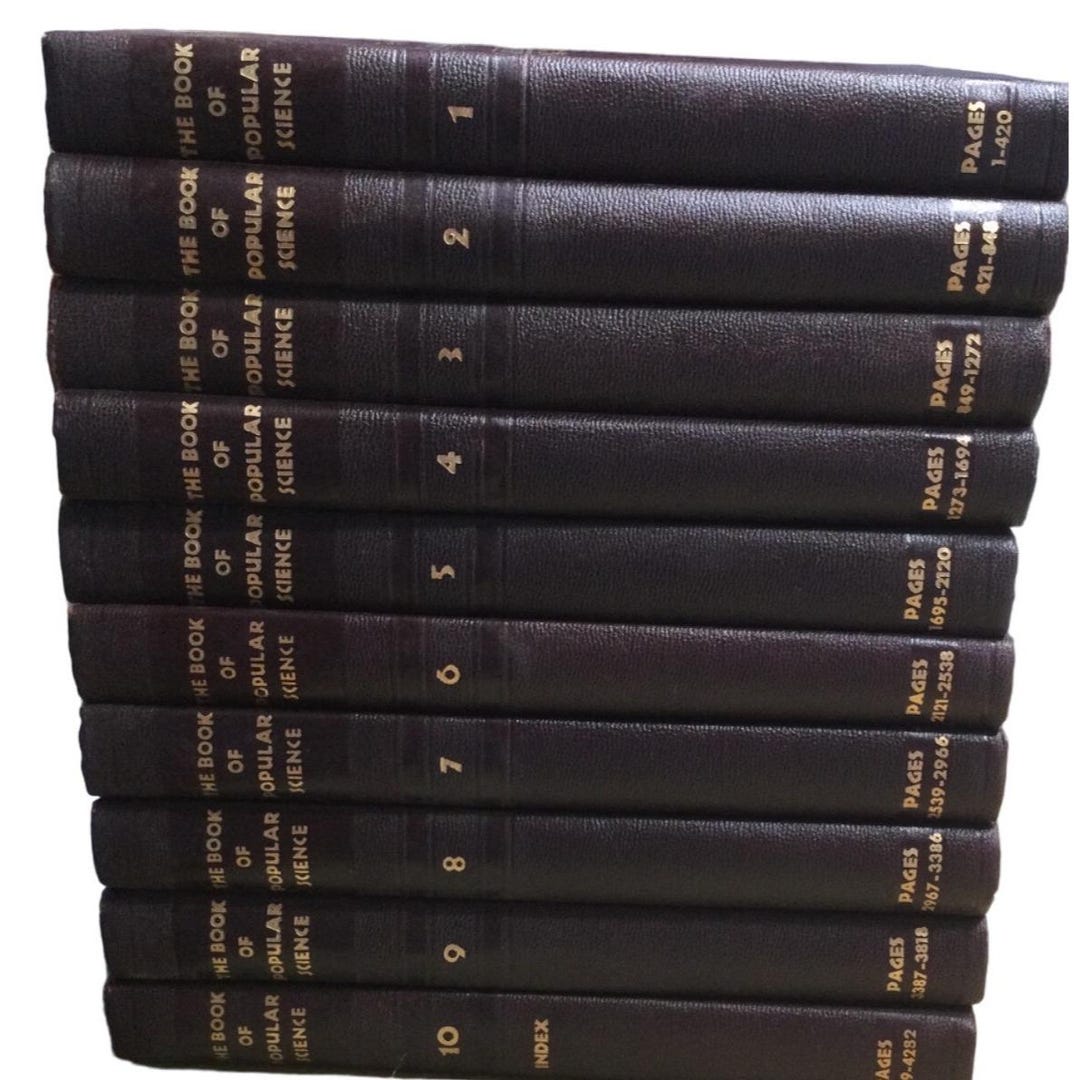 The Book of Popular Science 1- 10 by the Grolier Society Inc. 1956 ...