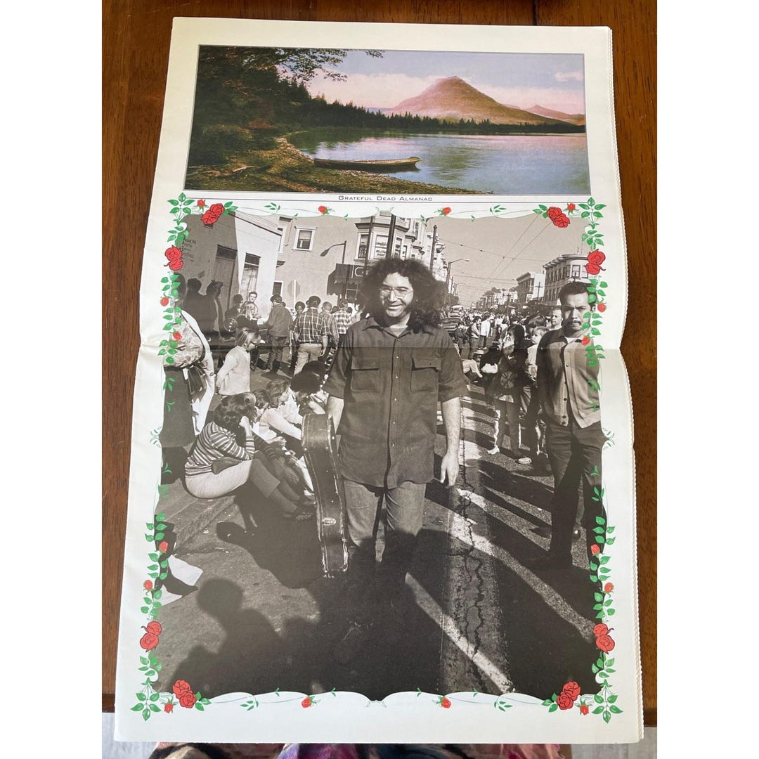 Grateful Dead 1995 Almanac Magazine With Jerry Garcia Tribute & Music ...