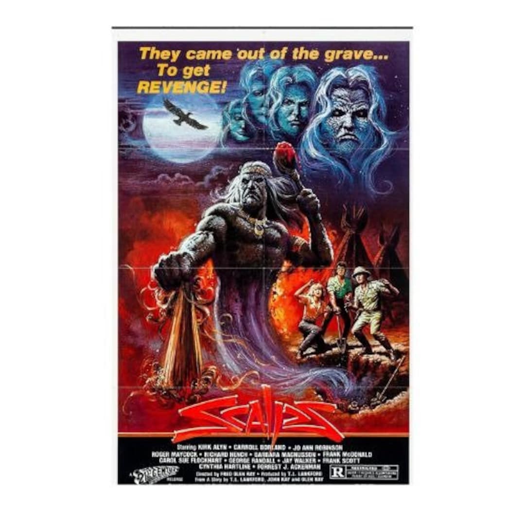 SCALPS Original 27x41 Movie Poster Kirk Alyn 1984 Horror - Etsy