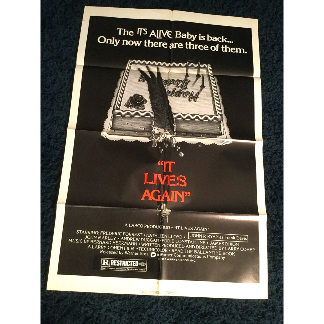 It Lives Again 1978 Horror Movie Poster Large Lobby Theatre Canada - Etsy