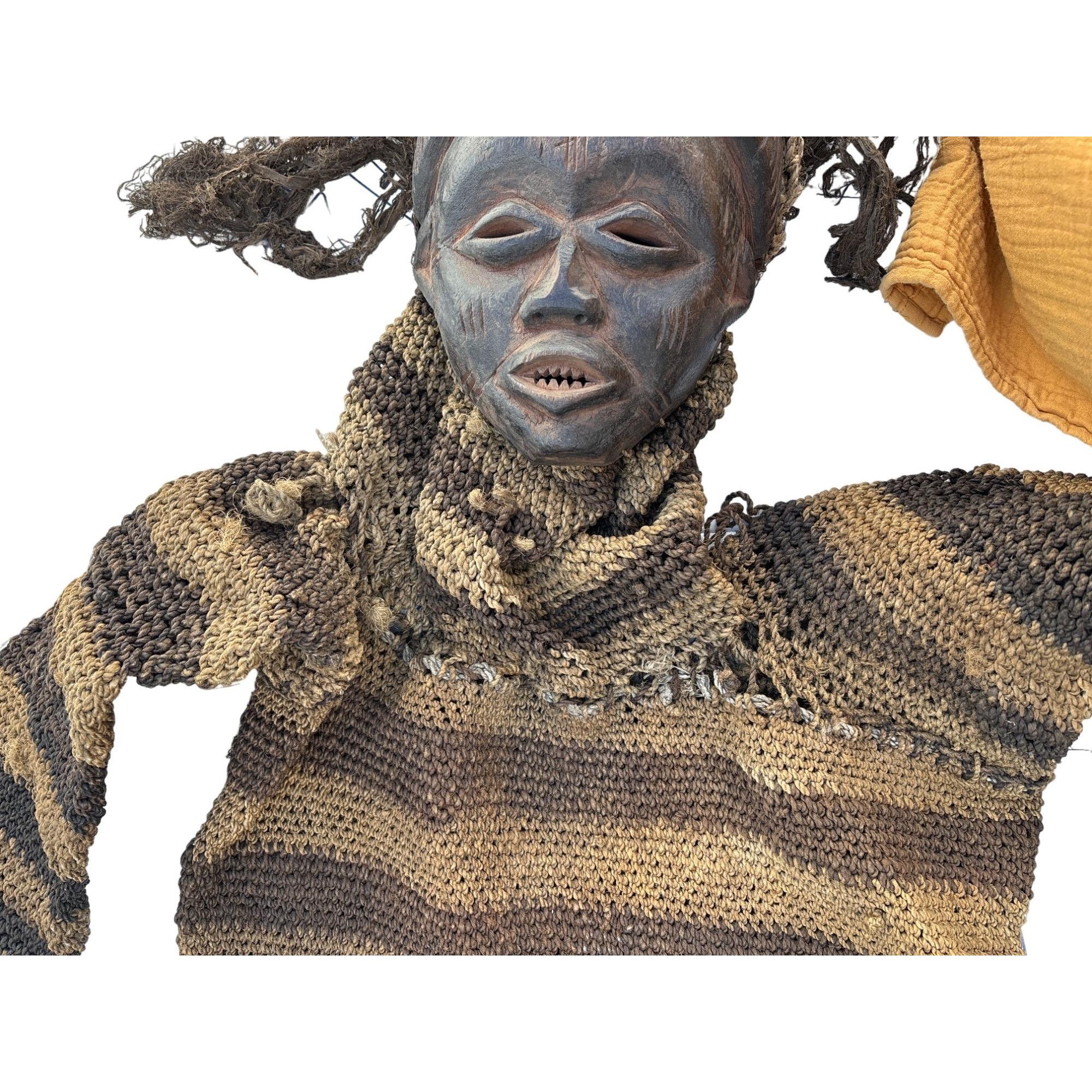 Rare Antique African Guro Tribe Body Costume With Mask Authentic ...