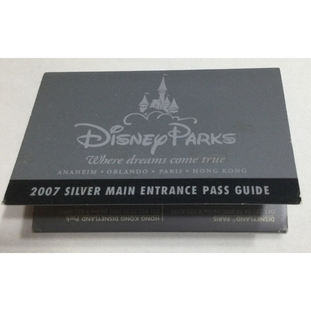 2007 Walt Disney World Silver Pass Card Passholder Main Entrance Linda ...