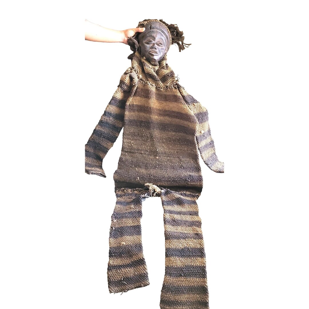 Rare Antique African Guro Tribe Body Costume With Mask Authentic ...