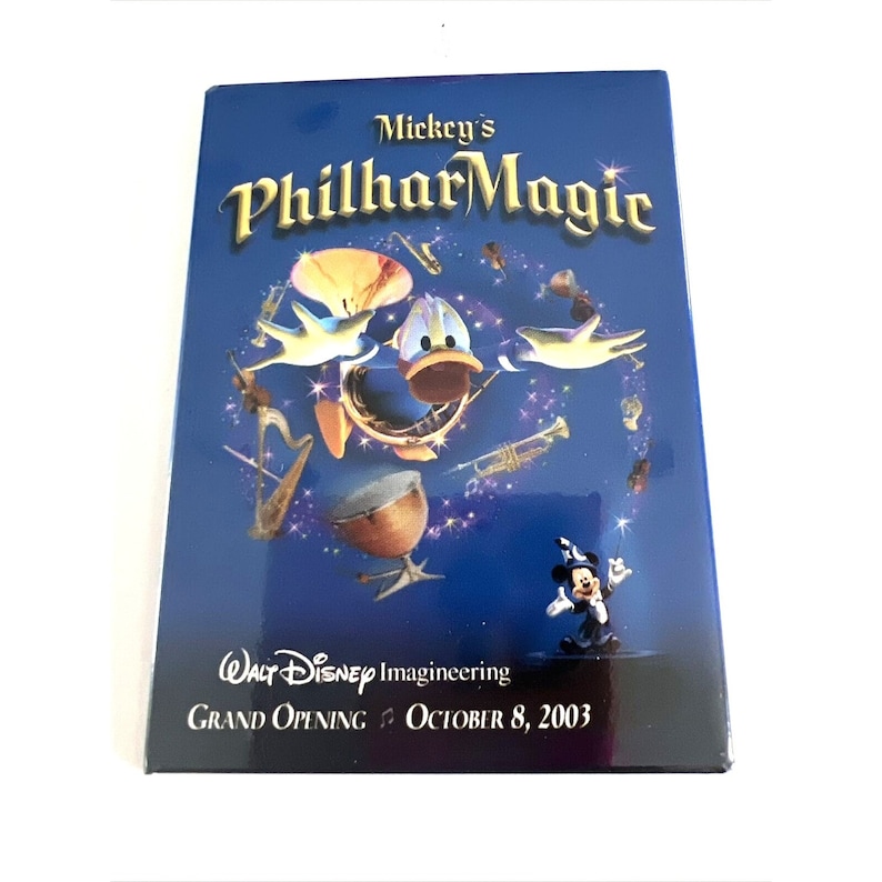 Donald Duck Mickey's Philharmagic Button Grand Opening Oct 8 2003 ...