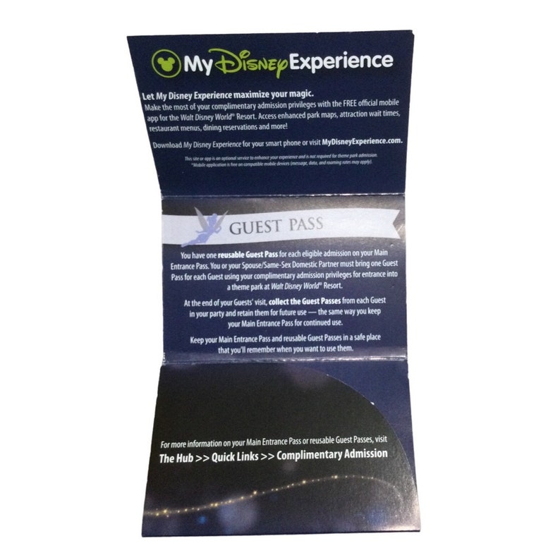 Main Entrance Disney Pass Card W/original Folder Steven Alcon WDI ...