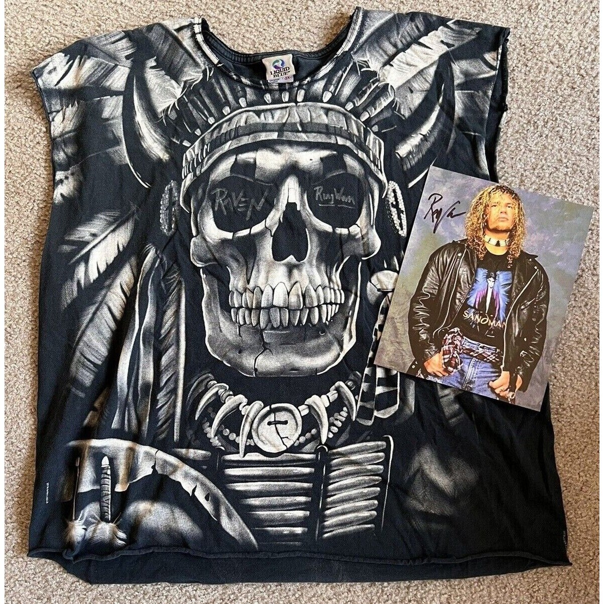 Raven WWF Wrestling Original Ring Worn 2XL Skull Shirt Ecw Nwa - Etsy