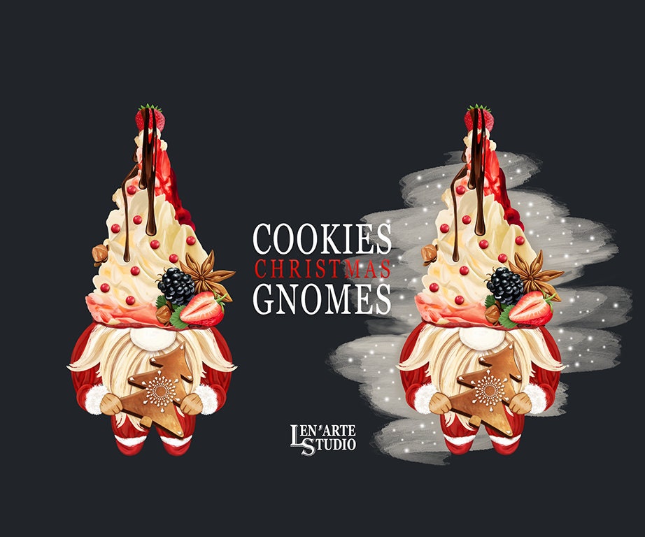 Christmas Gnomes PNG Clipart, Gnomes Cookies Clipart, Christmas Gnome ...