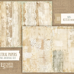 Vintage Junk Journal Pages, Junk Journal Basic Papers, Printable ...