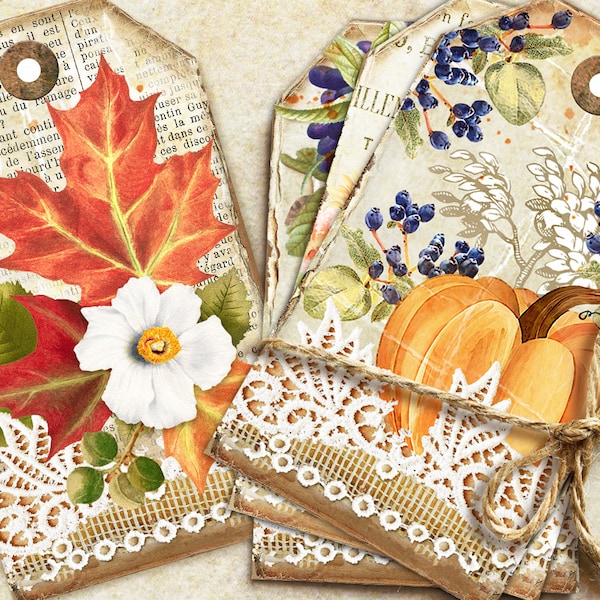 Autumn Tags - Etsy