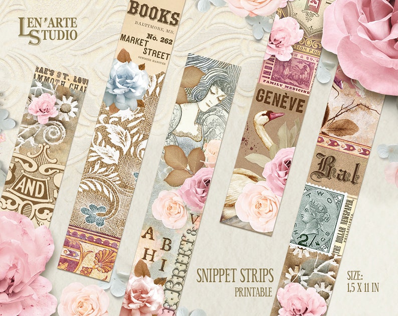 Vintage Junk Journal Tags Junk Journal Ephemera Junk Journal - Etsy