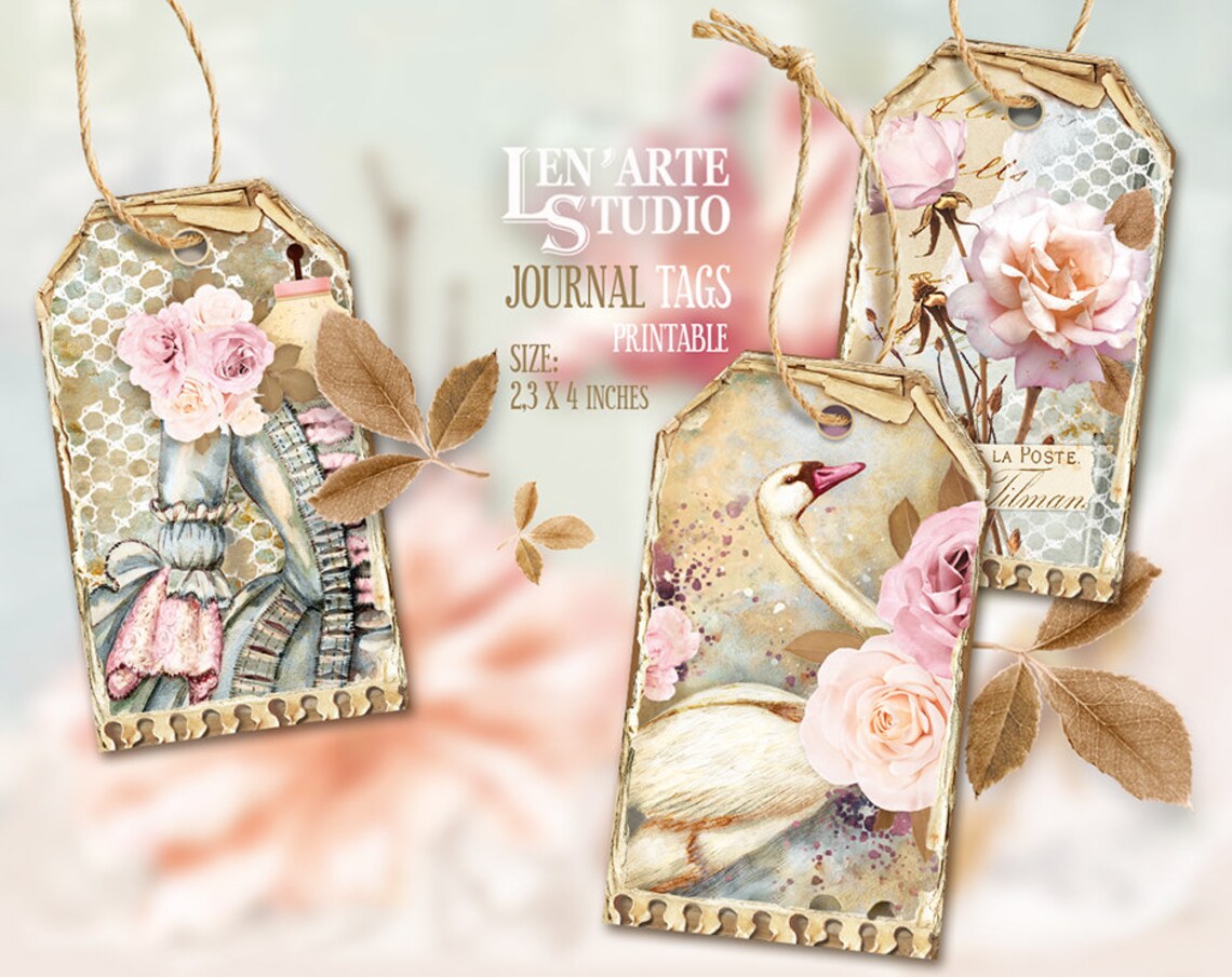 Vintage Junk Journal Tags Junk Journal Ephemera Junk Journal - Etsy