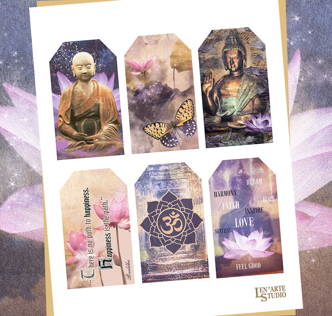 Printable ZEN Junk Journal Pages, Digital Journal Pages, Meditation ...