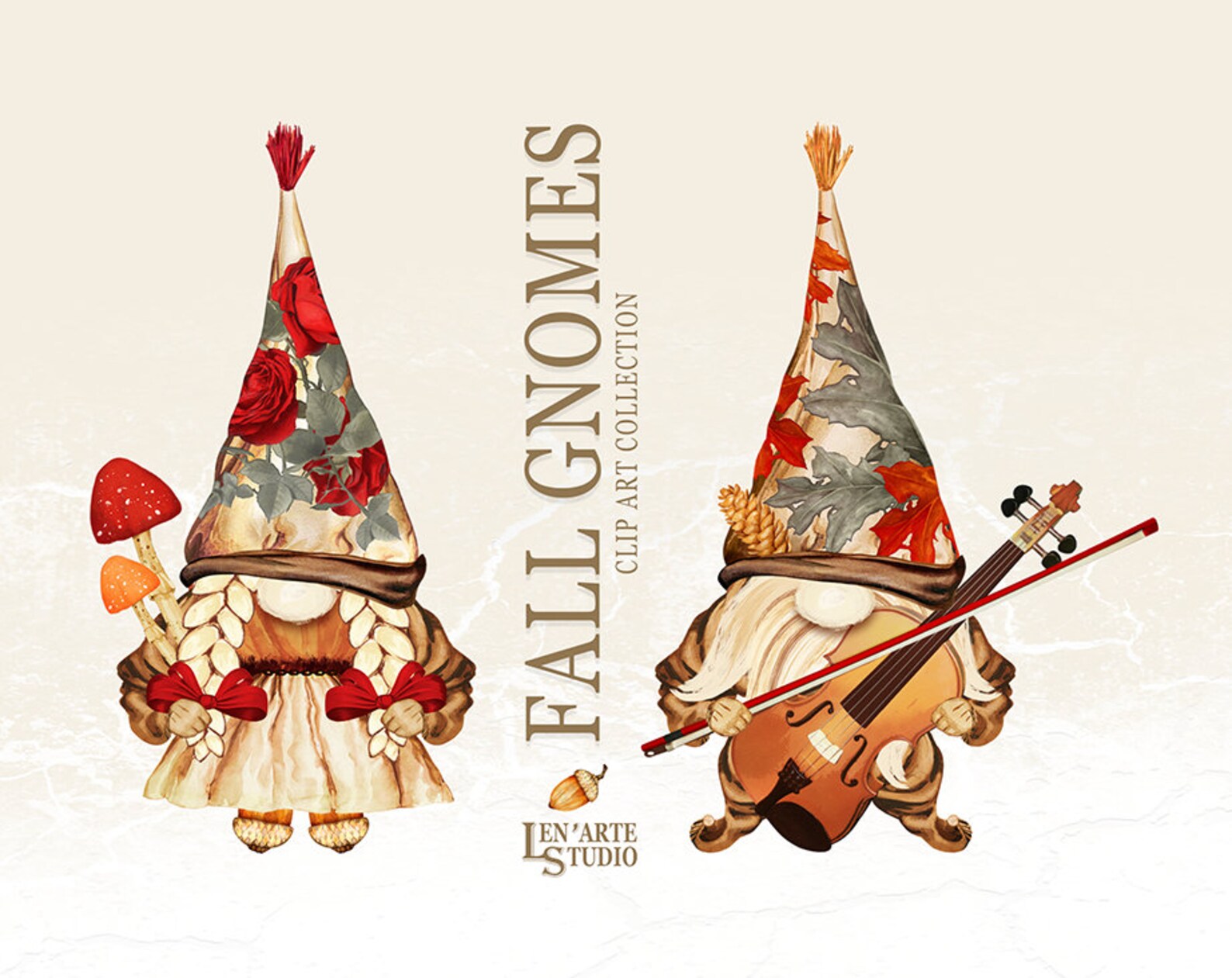 Fall Gnome Clipart Autumn Gnomes PNG Gnomes Hand Draw - Etsy