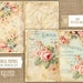 Vintage Junk Journal Floral Pages, Junk Journal Roses Papers, Printable ...