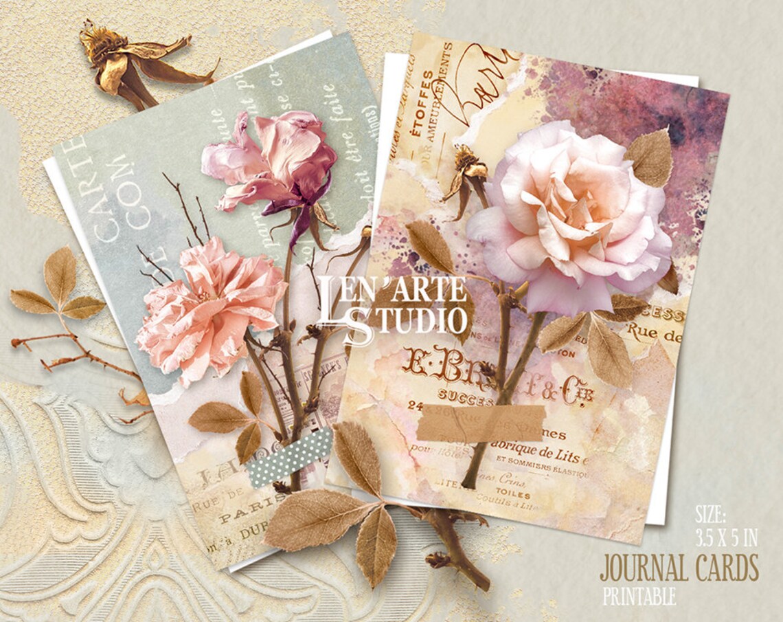 Vintage Junk Journal Tags Junk Journal Ephemera Junk Journal - Etsy