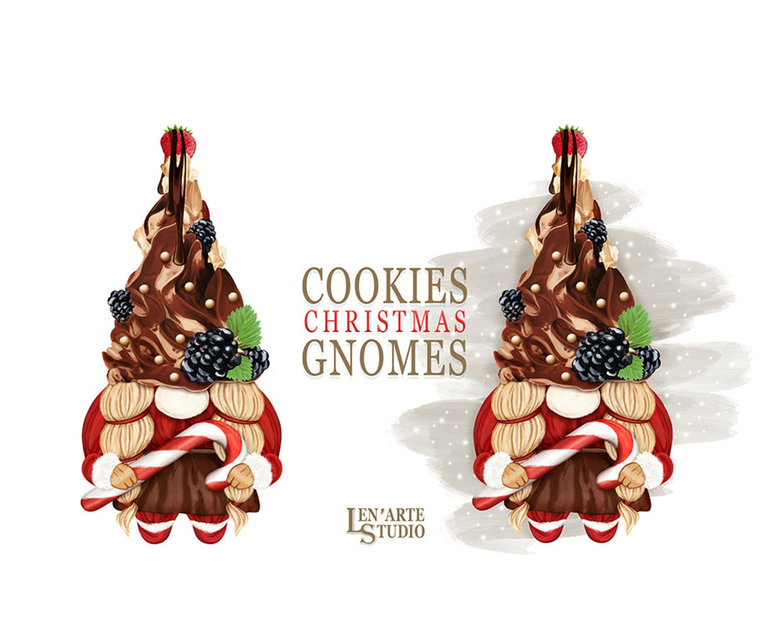Christmas Gnomes PNG Clipart, Gnomes Cookies Clipart, Christmas Gnome ...