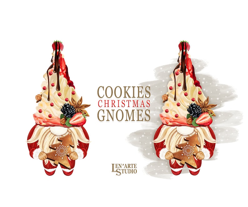 Christmas Gnomes PNG Clipart, Gnomes Cookies Clipart, Christmas Gnome ...