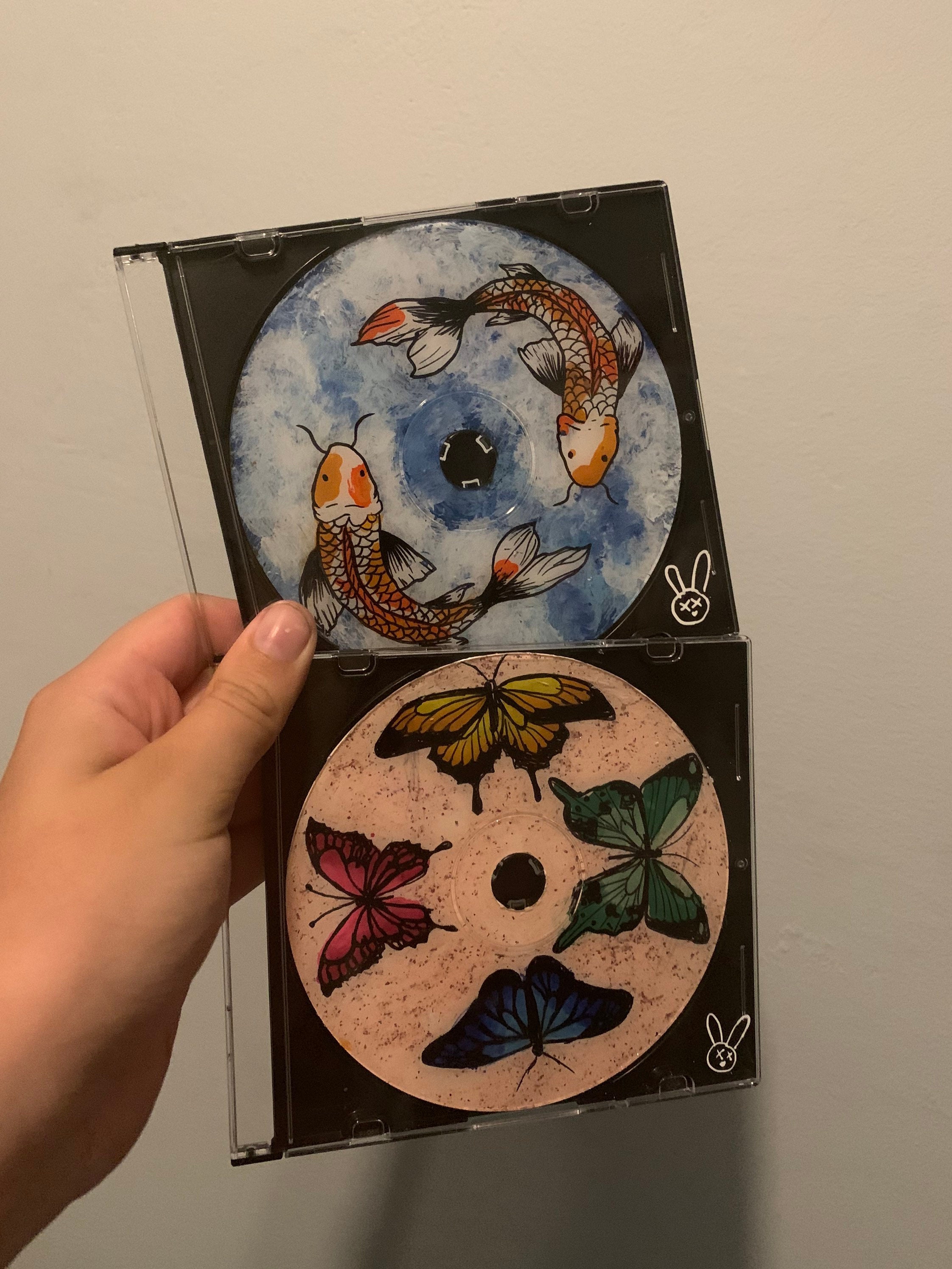 Painted Cd - Etsy