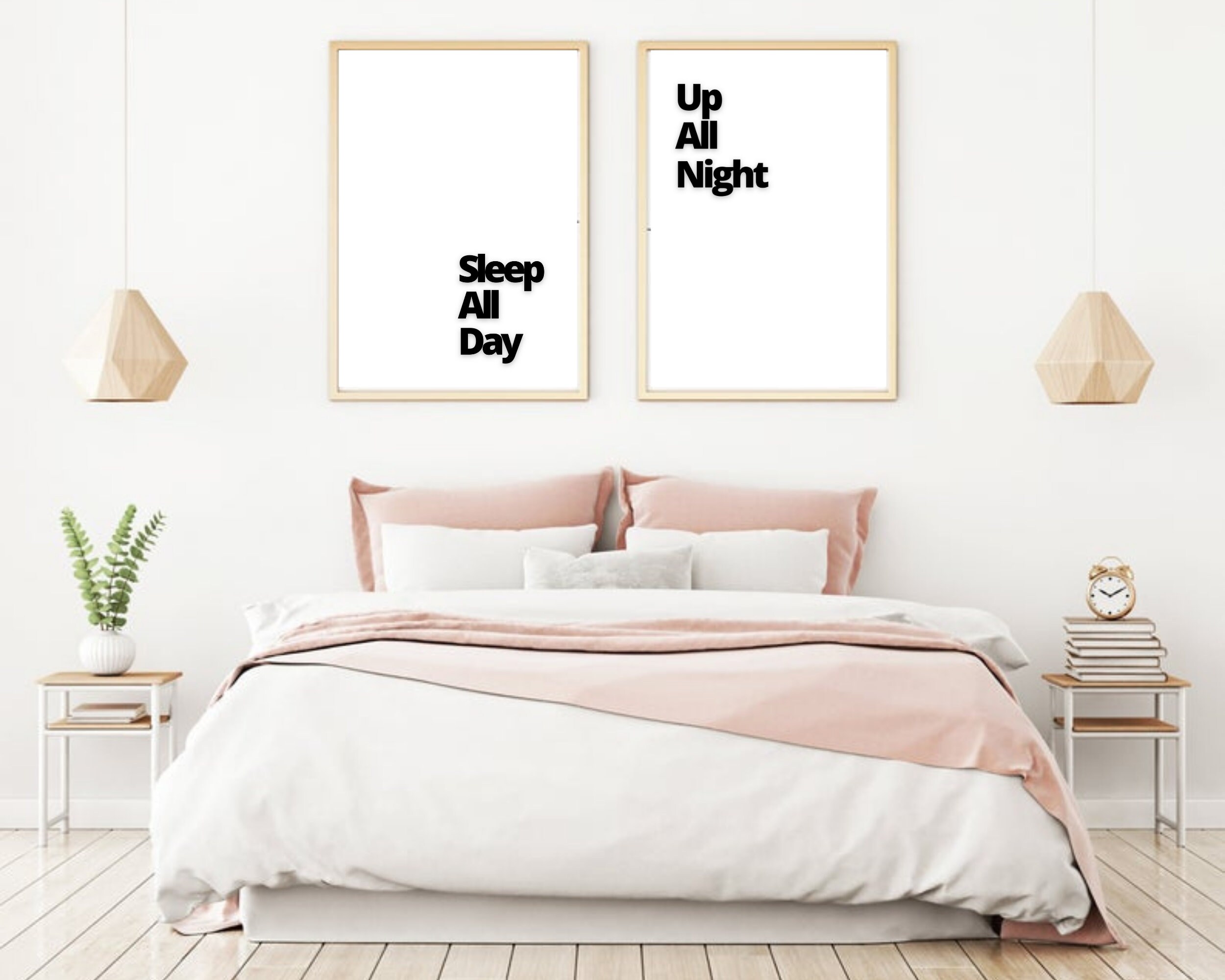 Quote Print Sleep All Day up All Night Art Print Wall Art - Etsy UK