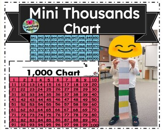 Thousands Number Chart jumbo Version - Etsy