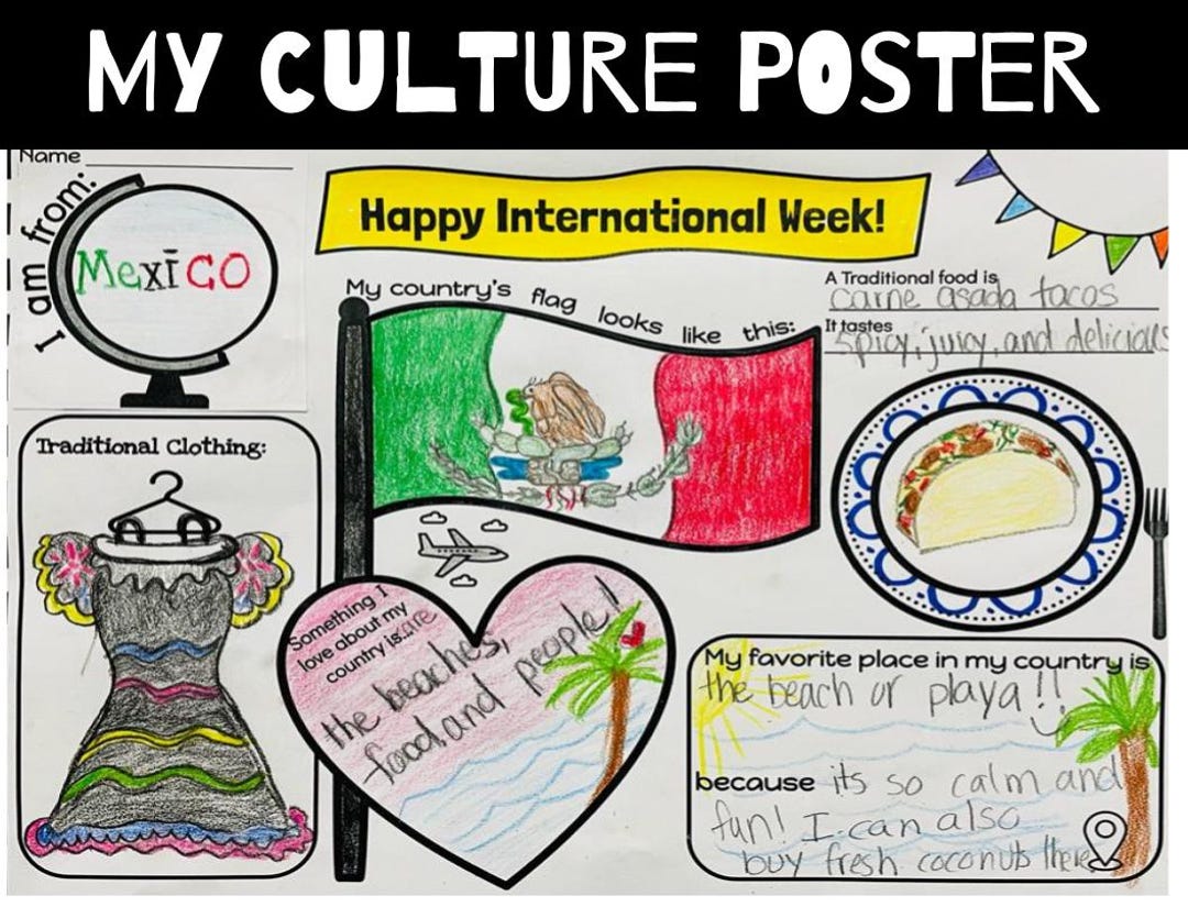 All About My Culture Poster - Etsy
