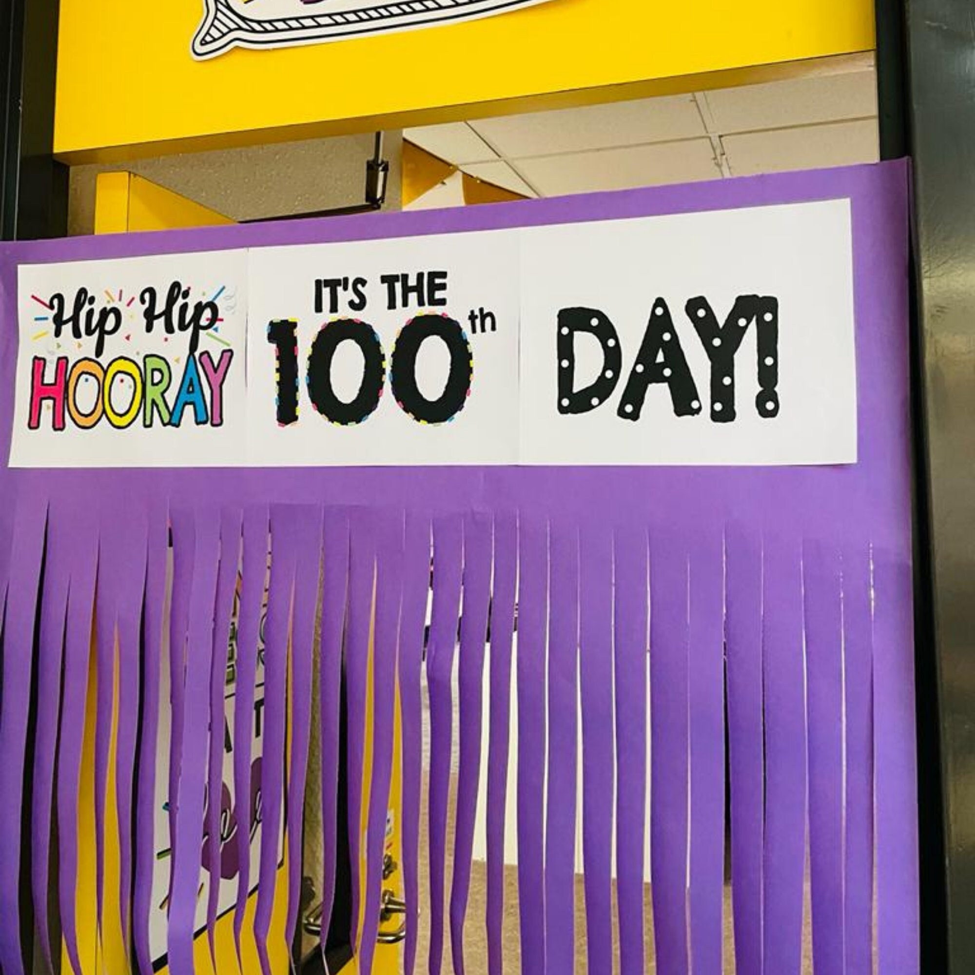 100 Days of School Banner - Etsy