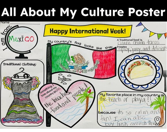 All About My Culture Poster - Etsy