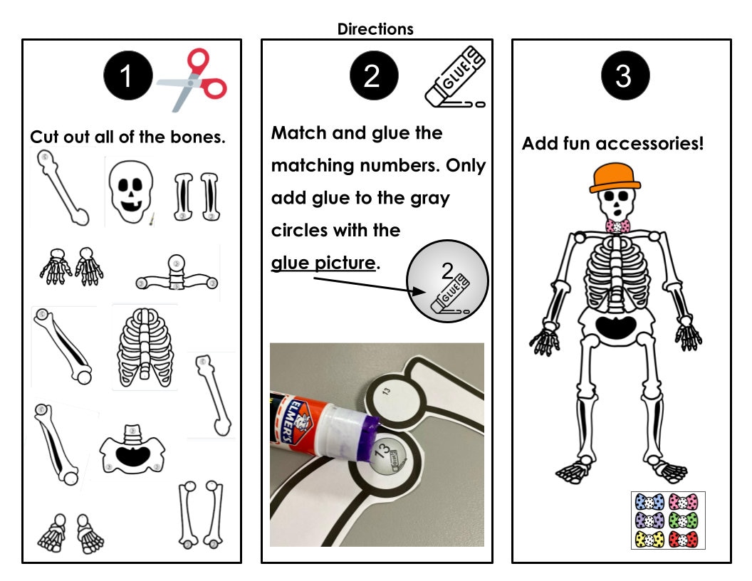 Skeleton Halloween Craft - Etsy