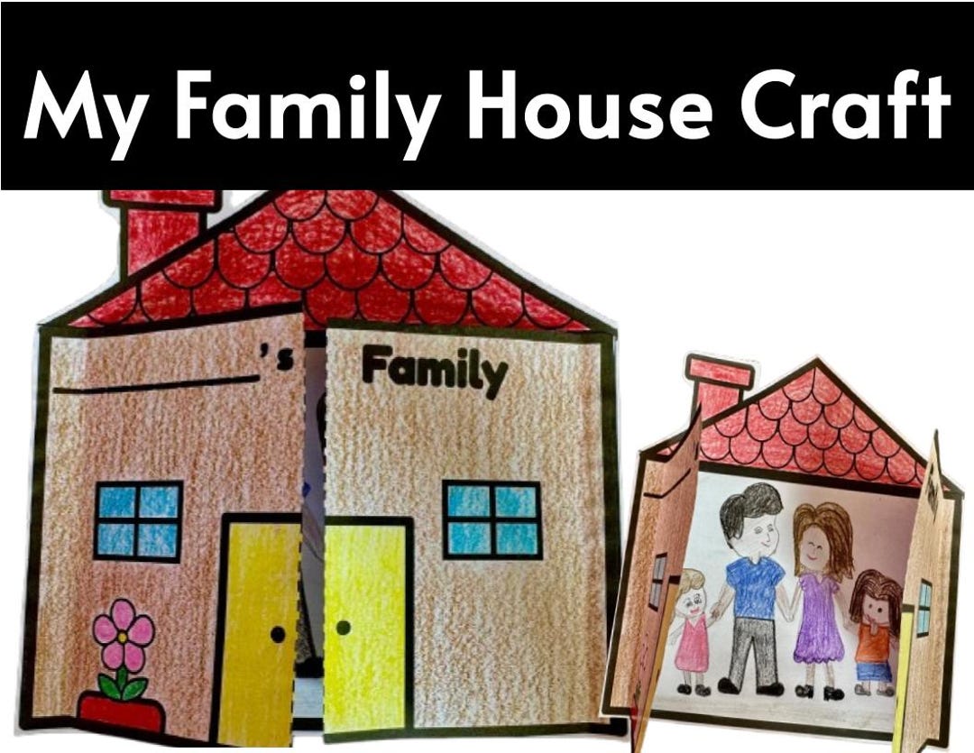 My Family House Craft - Etsy