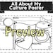 All About My Culture Poster - Etsy