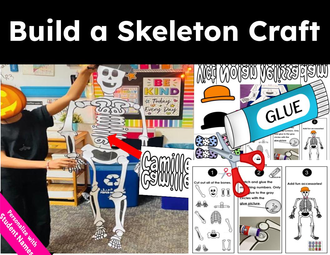 Skeleton Halloween Craft - Etsy