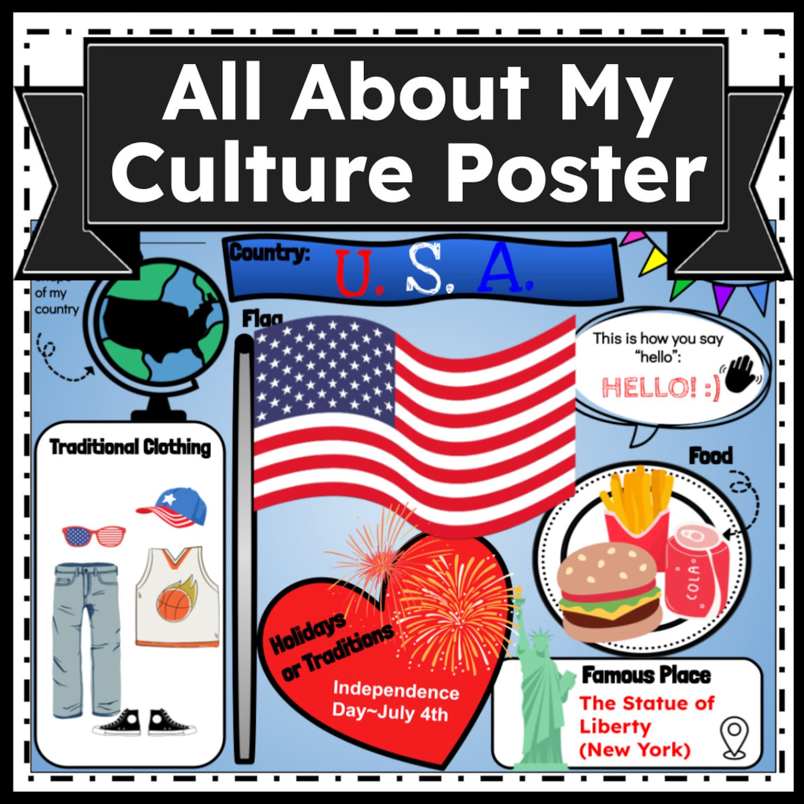 All About My Culture Poster - Etsy