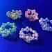 Beaded STACKABLE Flower Rings Colorful Preppy Rings for Girls Floral ...