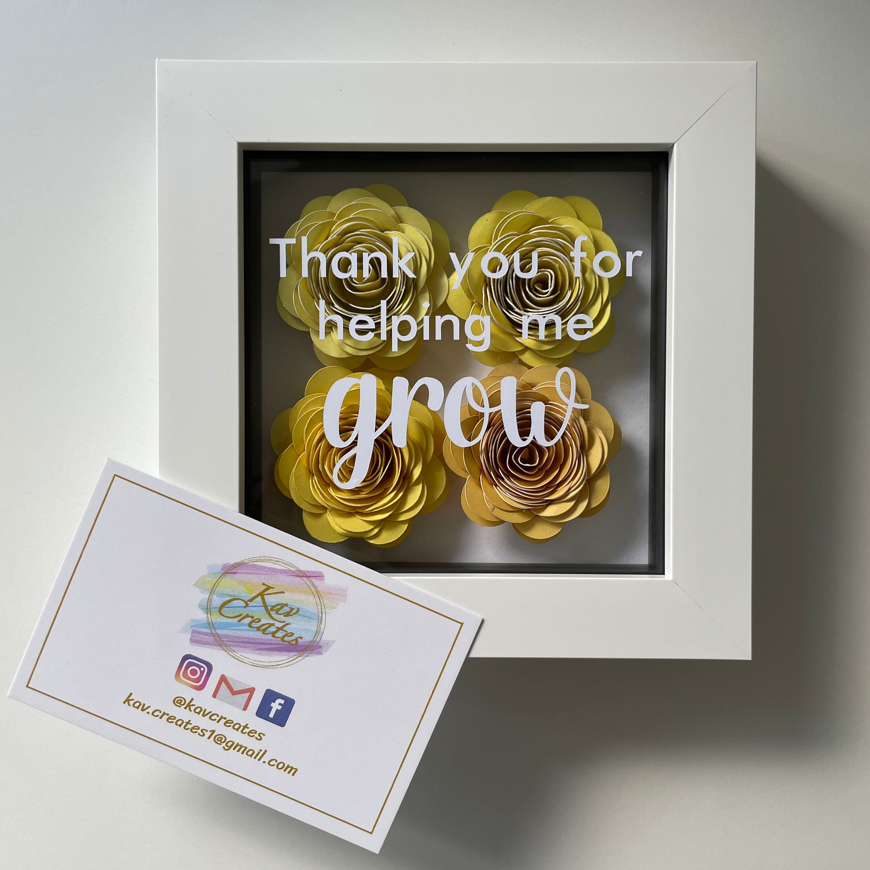 Thank You for Helping Me Grow Frame Teacher Frame Teacher | Etsy