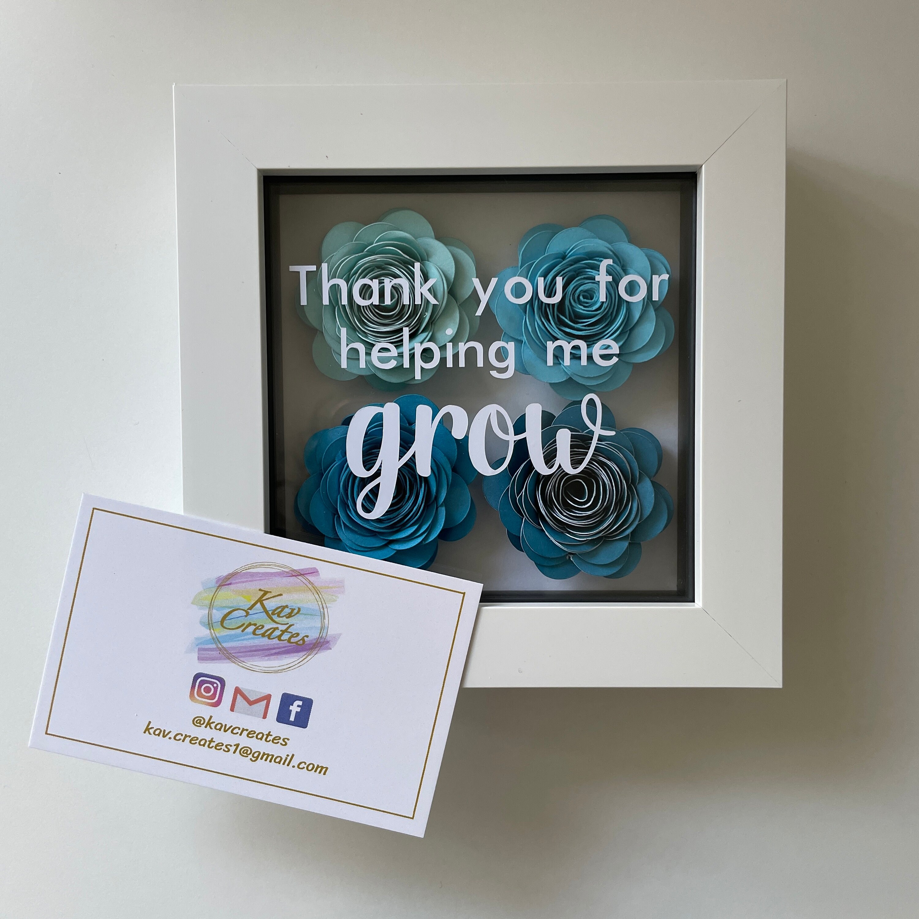 Thank You for Helping Me Grow Frame Teacher Frame Teacher | Etsy