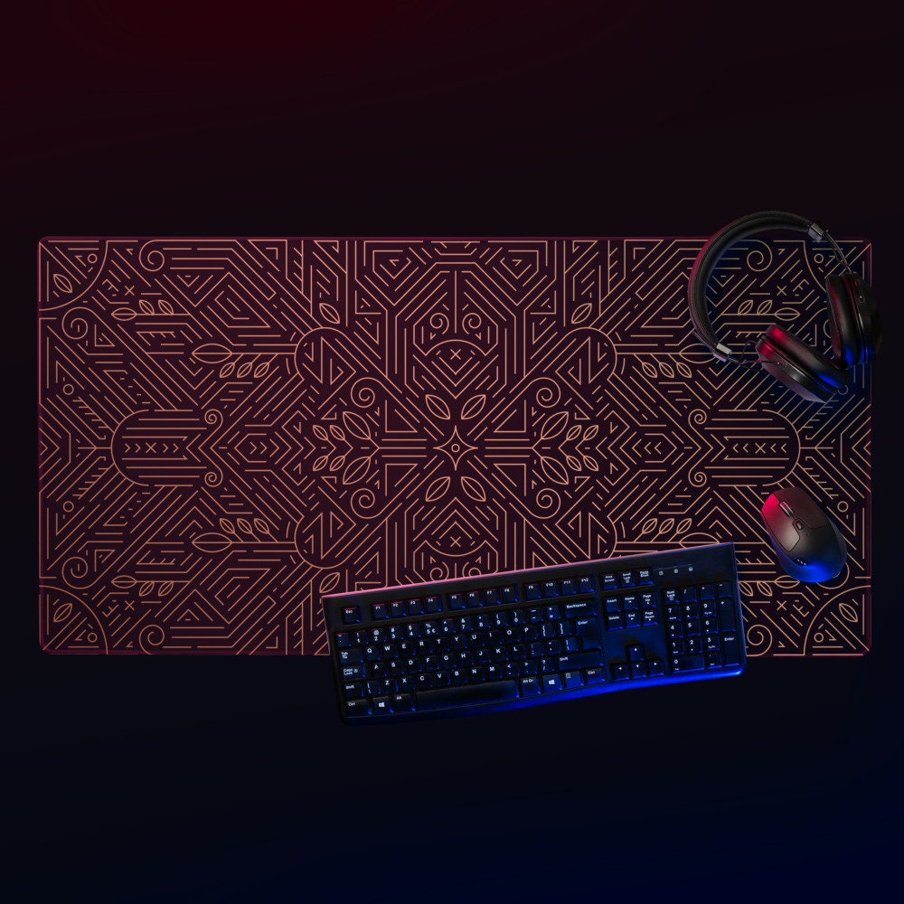 Gaming Mouse Pad Art Deco Game Desk Mat PC Mac Laptop - Etsy