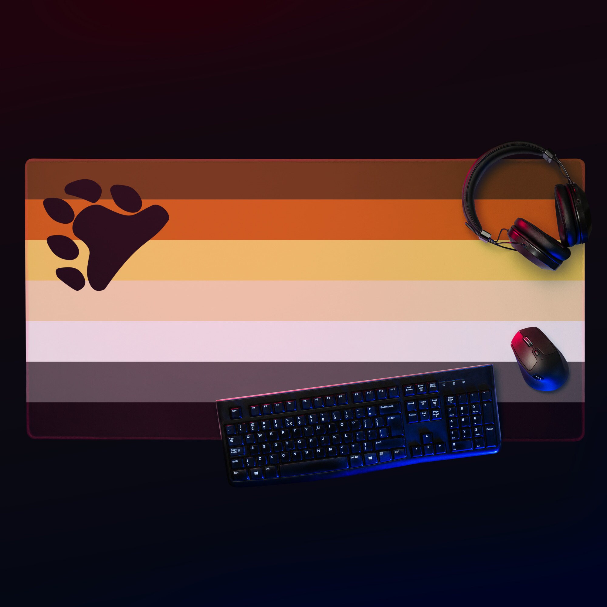 Bear Pride Gaming Mouse Pad Gay Culture Game Desk Mat Flag - Etsy