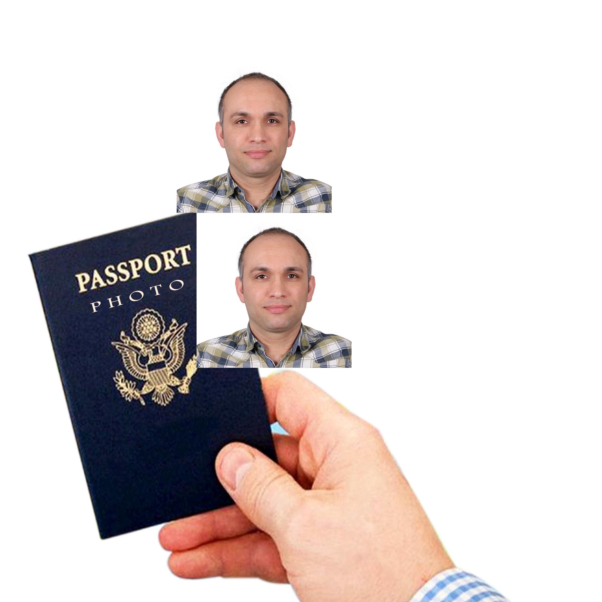 US Passport Photo: Digital File & 2 Prints by Mail - Etsy