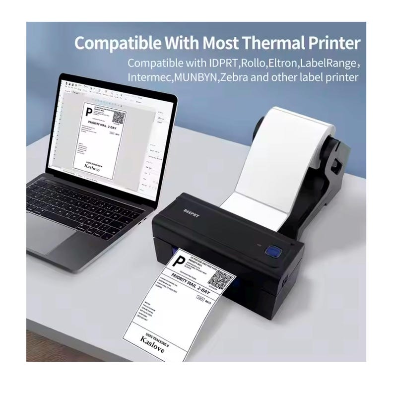 6x4 Inch Thermal Printer Shipping Labels: 500 Waterproof Self-adhesive ...