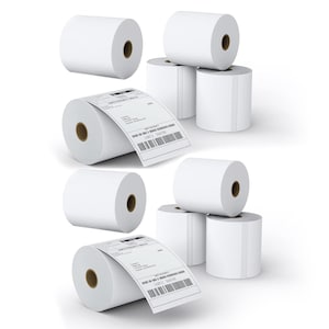 6x4 Inch Thermal Printer Shipping Labels: 500 Waterproof Self-adhesive ...