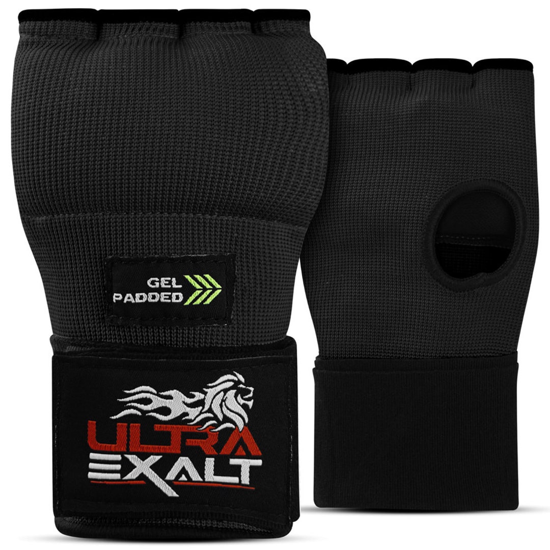 Boxing Inner Gel Gloves pair Quick Wrist Wrap Padded Knuckle Fist ...