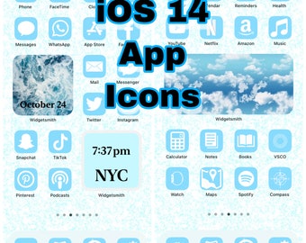 Blue Aesthetic Wallpaper - Etsy