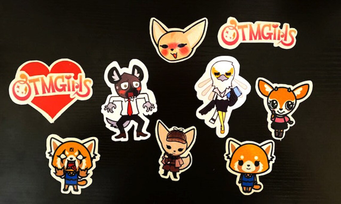 Aggretsuko Stickers | Etsy