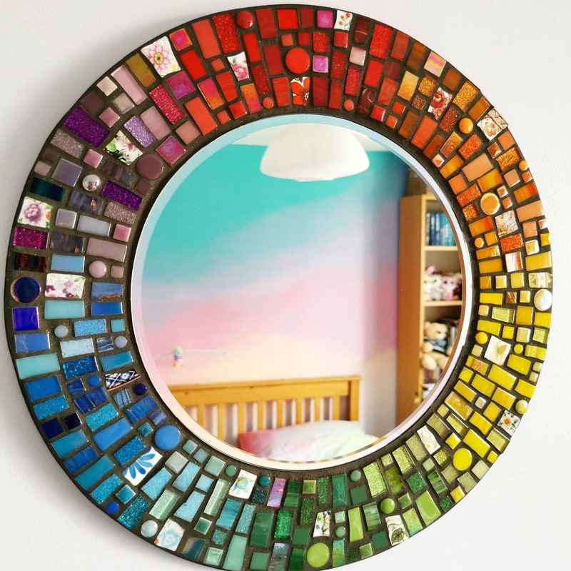 Rainbow Mosaic - Etsy