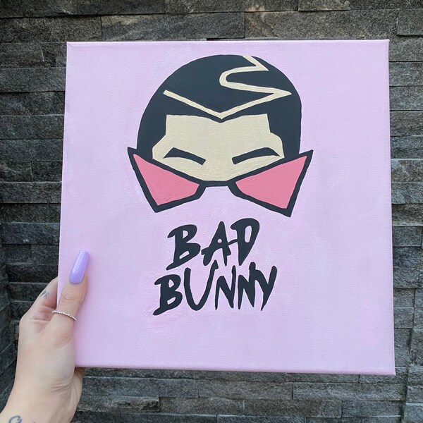 Bad Bunny Painting - Etsy