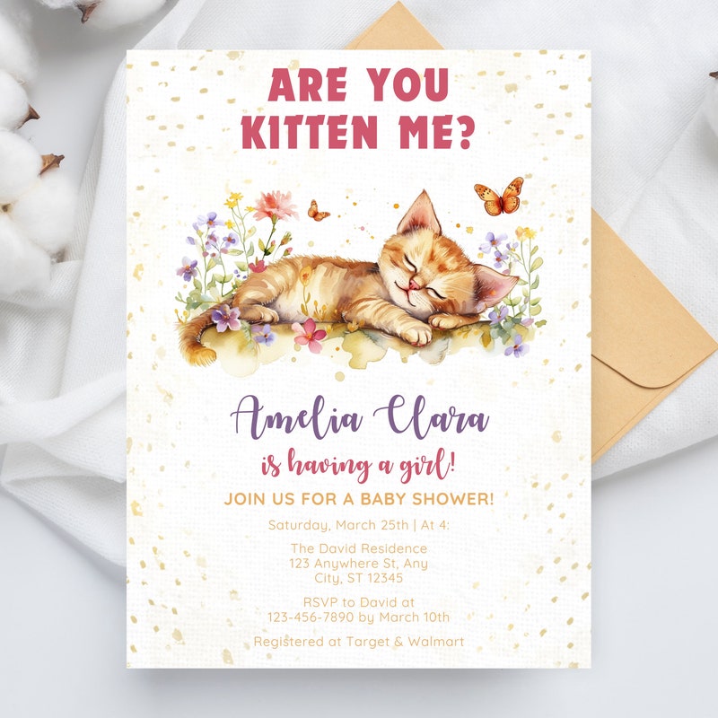 Kitten Baby Shower - Etsy