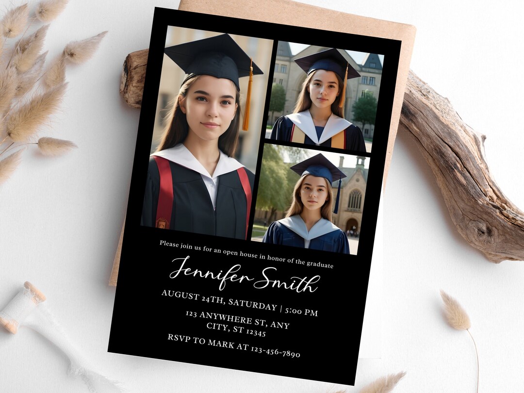 Graduation Party Invitation, Graduation Announcement Invitation, High ...